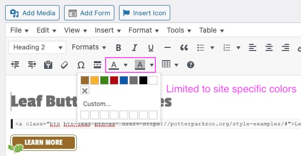 Style Examples | Potter Park Zoo